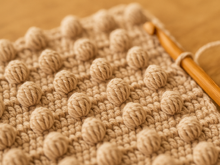 Puff & Popcorn Stitch – Step-by-Step Guide to 3D Crochet Effects